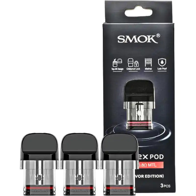 SMOK Novo 2X Replacement Pods - 3 Pack | Mesh Coils